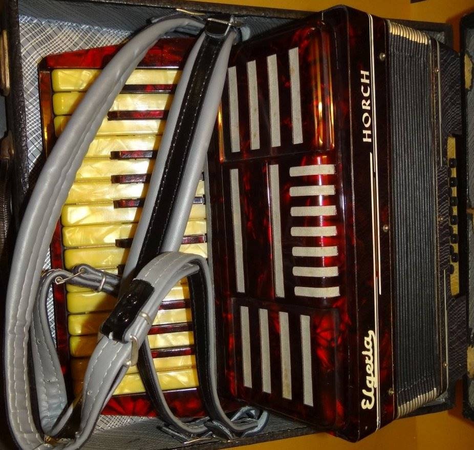 | kleines Akkordeon Horch Elgeria in Koffer, spielbereit ...