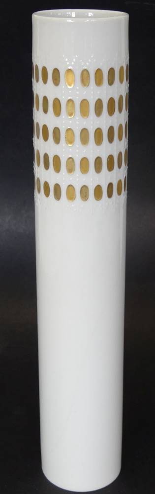| hohe Stangenvase "Rosenthal" Entw. B. Winblad, H-28 cm ...
