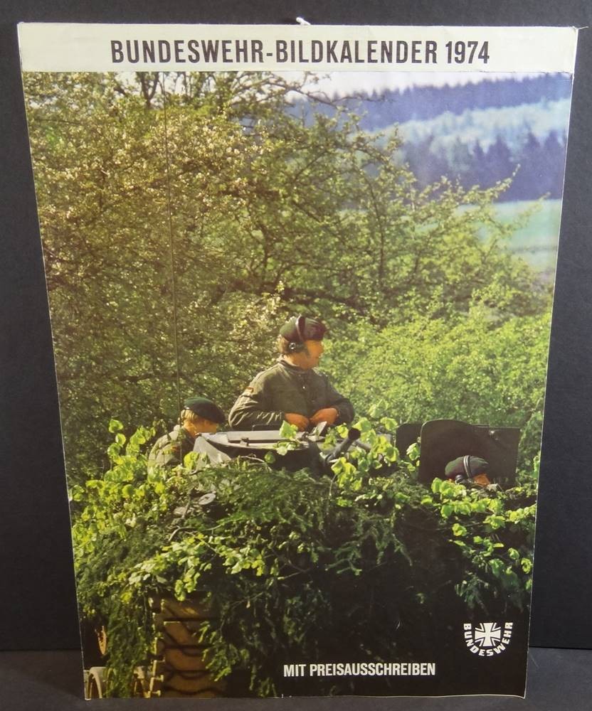 12. Timed Auktion | grosser Bundeswehr Kalender 1974, gut erhalten ...