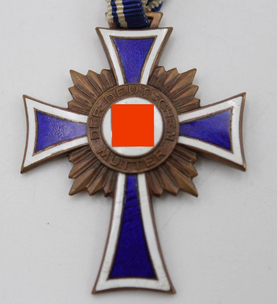 338.Varia-Versteigerung | Mutterkreuz in Bronze am Band, 3. Reich ...