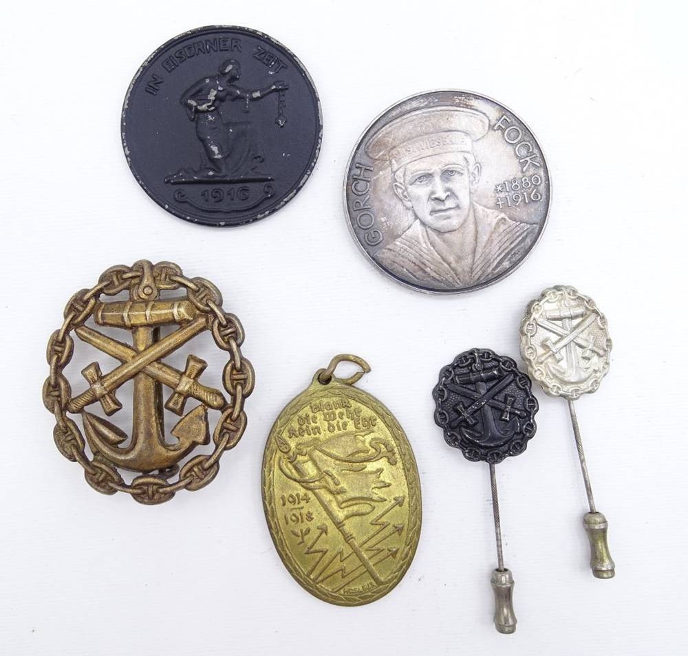 338.Varia-Versteigerung | Div. Orden, Anstecker, darunter 1. WK und Schifffahrt | Auktionshalle ...